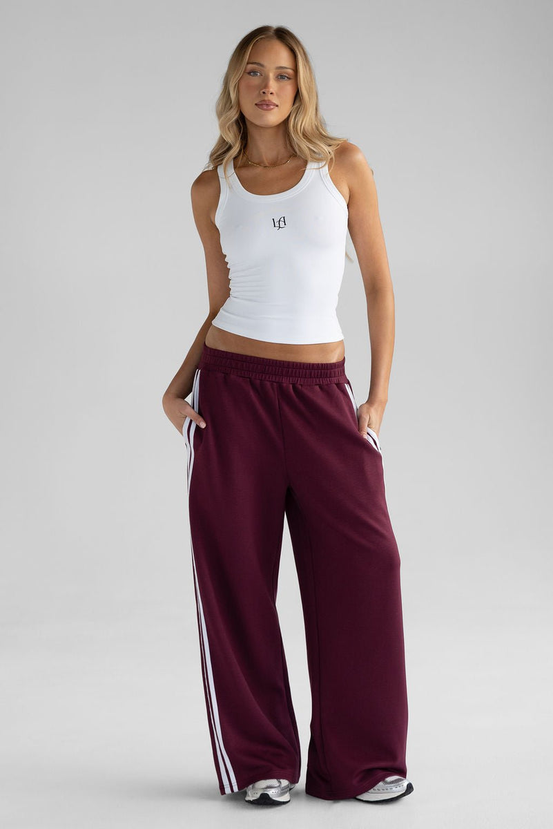 Track Star Pants - Cherry Cola – LEELO ACTIVE